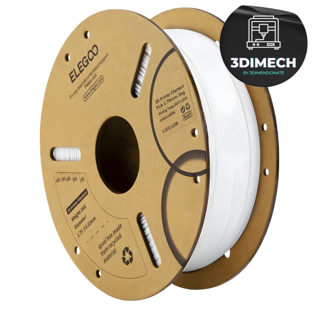 Filamento PLA Blanco Elegoo Premium - 3DIMECH